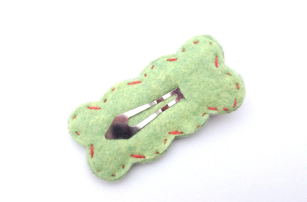 Hedgehog Hair Clip Wool Felt - Etsy