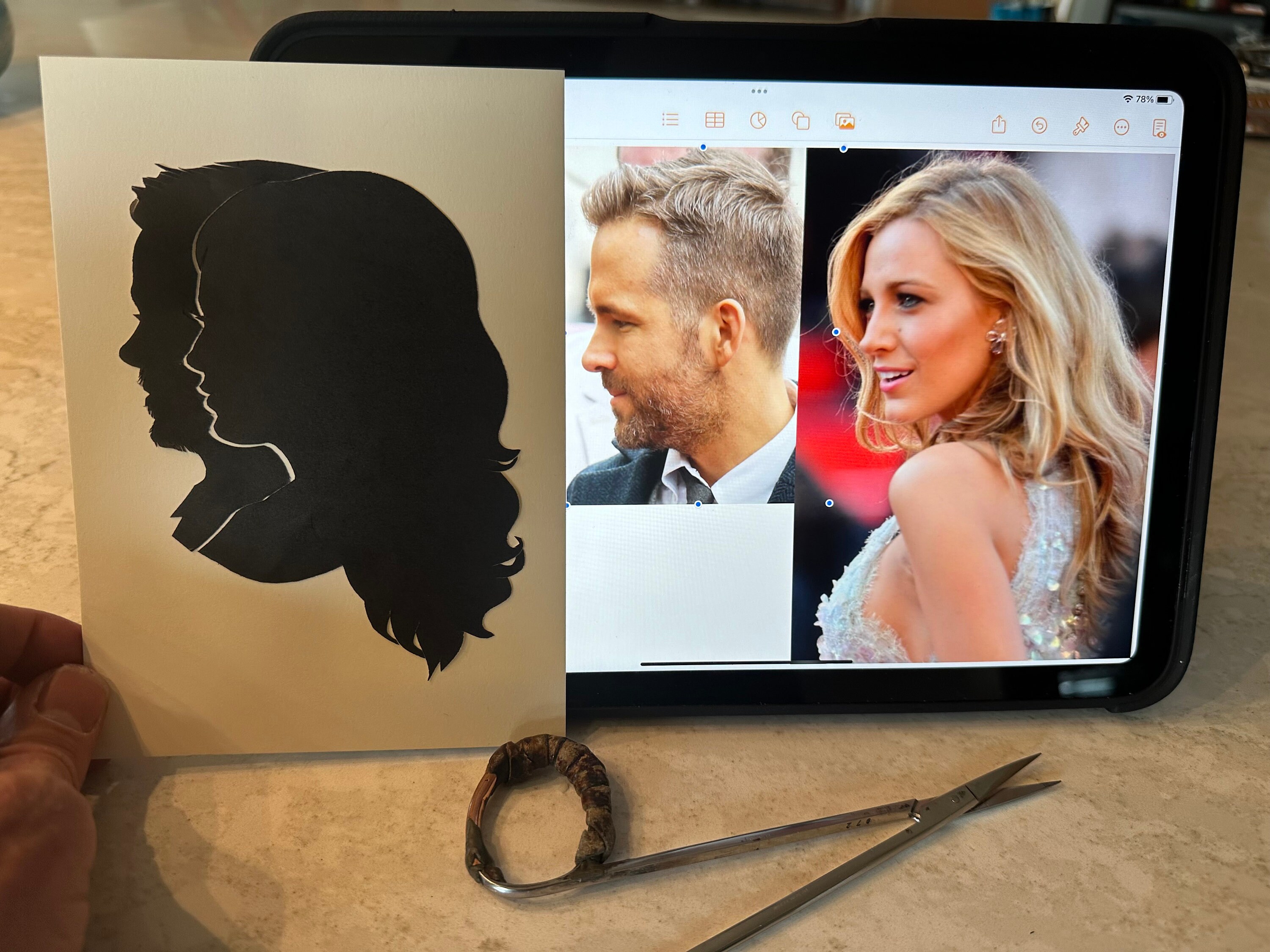 Hand Cut Double Silhouette Portrait by Master Silhouette Artist Karl ...