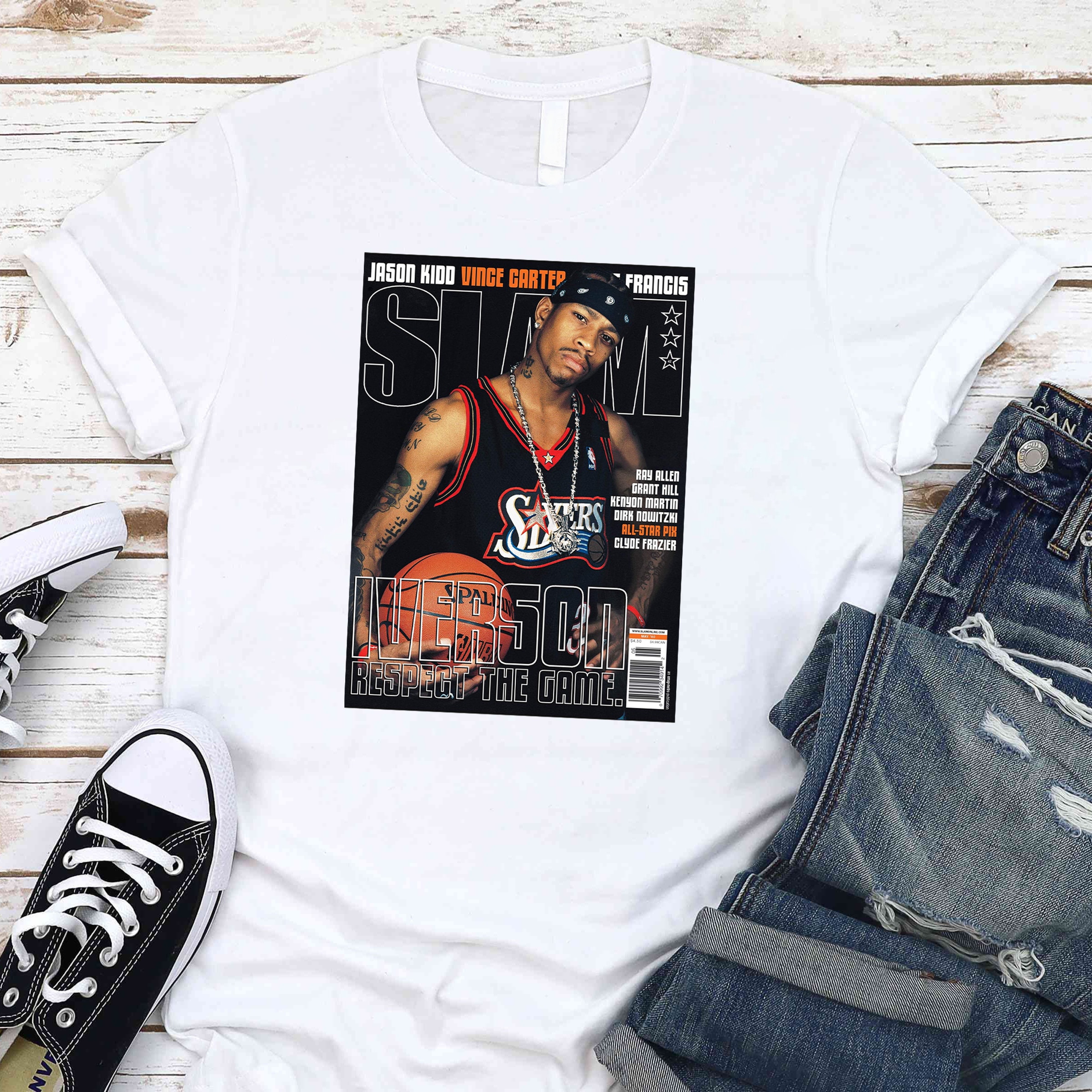 Allen Iverson Classic SLAM Magazine Cover T-Shirt Designed & Sold By ...
