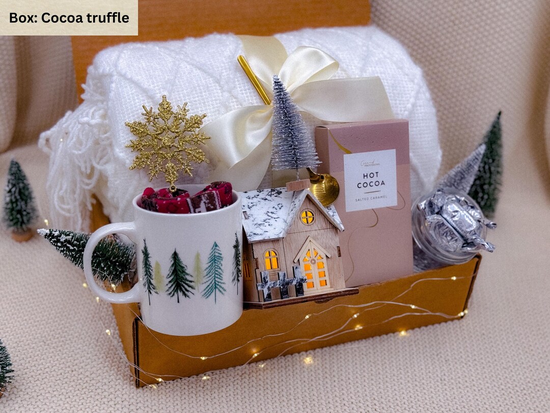 New Year Gift Box, Winter Birthday Gift Basket, Holiday Thank You Gift ...