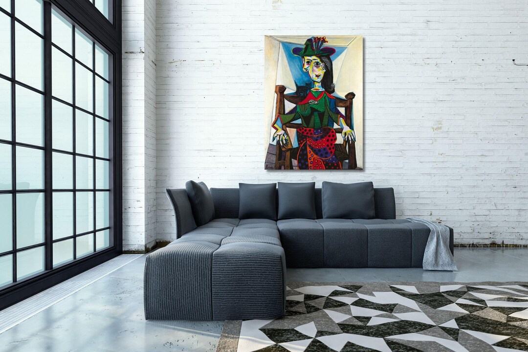 Pablo Picasso Dora Maar Au Chat Print Canvas Wall Art,picasso Painting ...