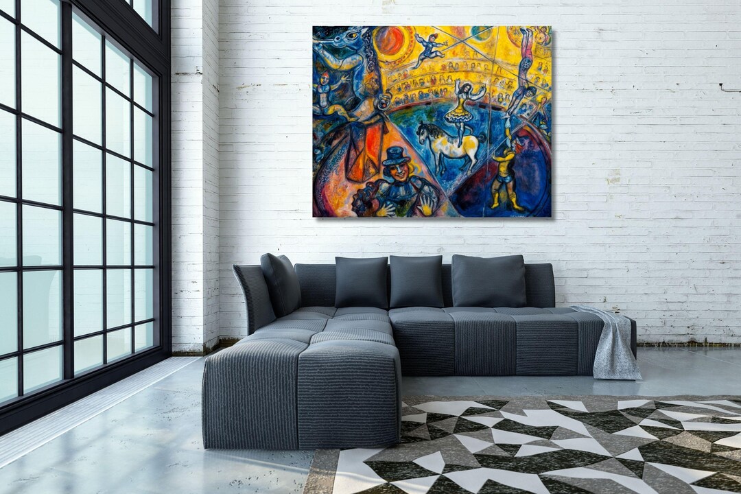 Marc Chagall Print Circus Horse on Canvas,expressionism Art,surrealism ...