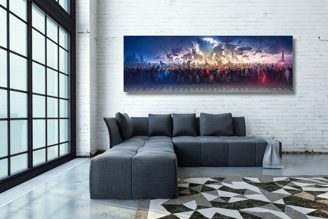 150 Blockbuster Movie Superhero's Poster Print Canvas,full Characters ...