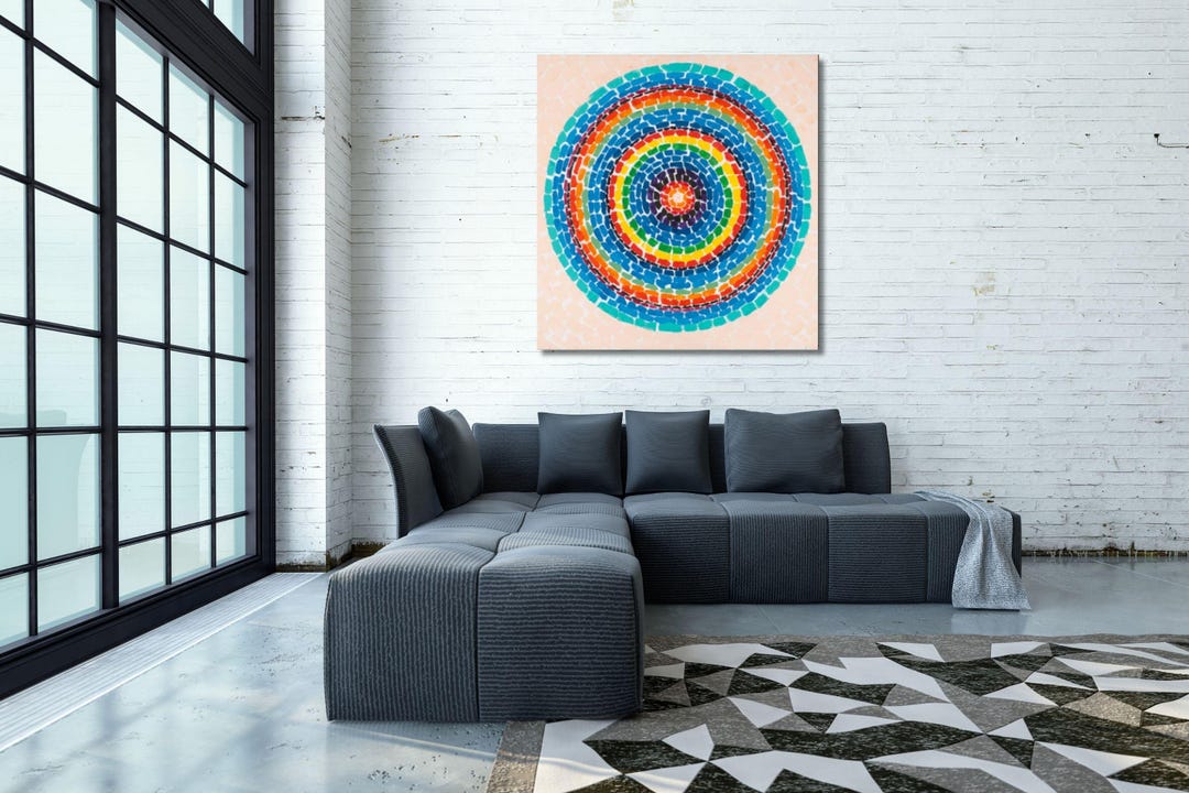 Alma Thomas Colourful Wall Art, Alma Thomas Wind Dancing With Spring ...