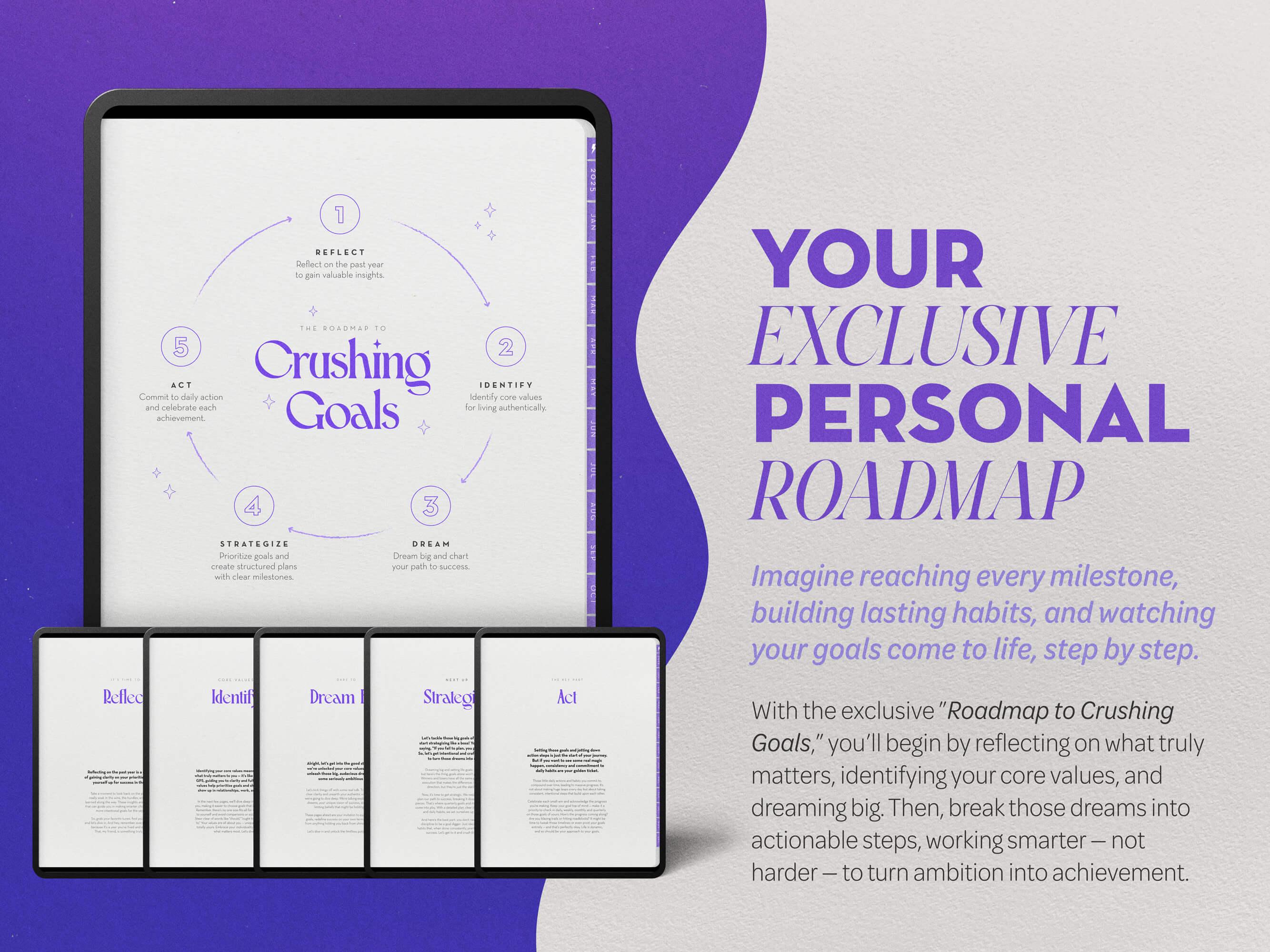 2025 Planner Digital Creative Life Planner Dated Productivity Goal ...
