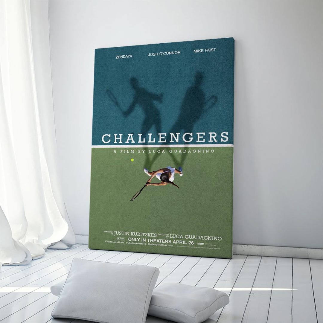 Challengers, Movie Poster, Wrapped Frame Canvas Poster,home Decor,wall ...