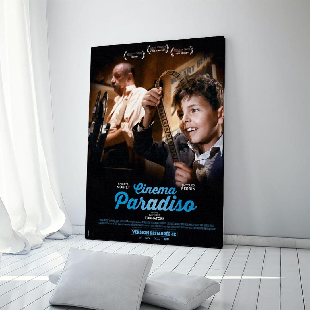 Cinema Paradiso,movie Poster,wrapped Frame Canvas Poster,home Decor ...