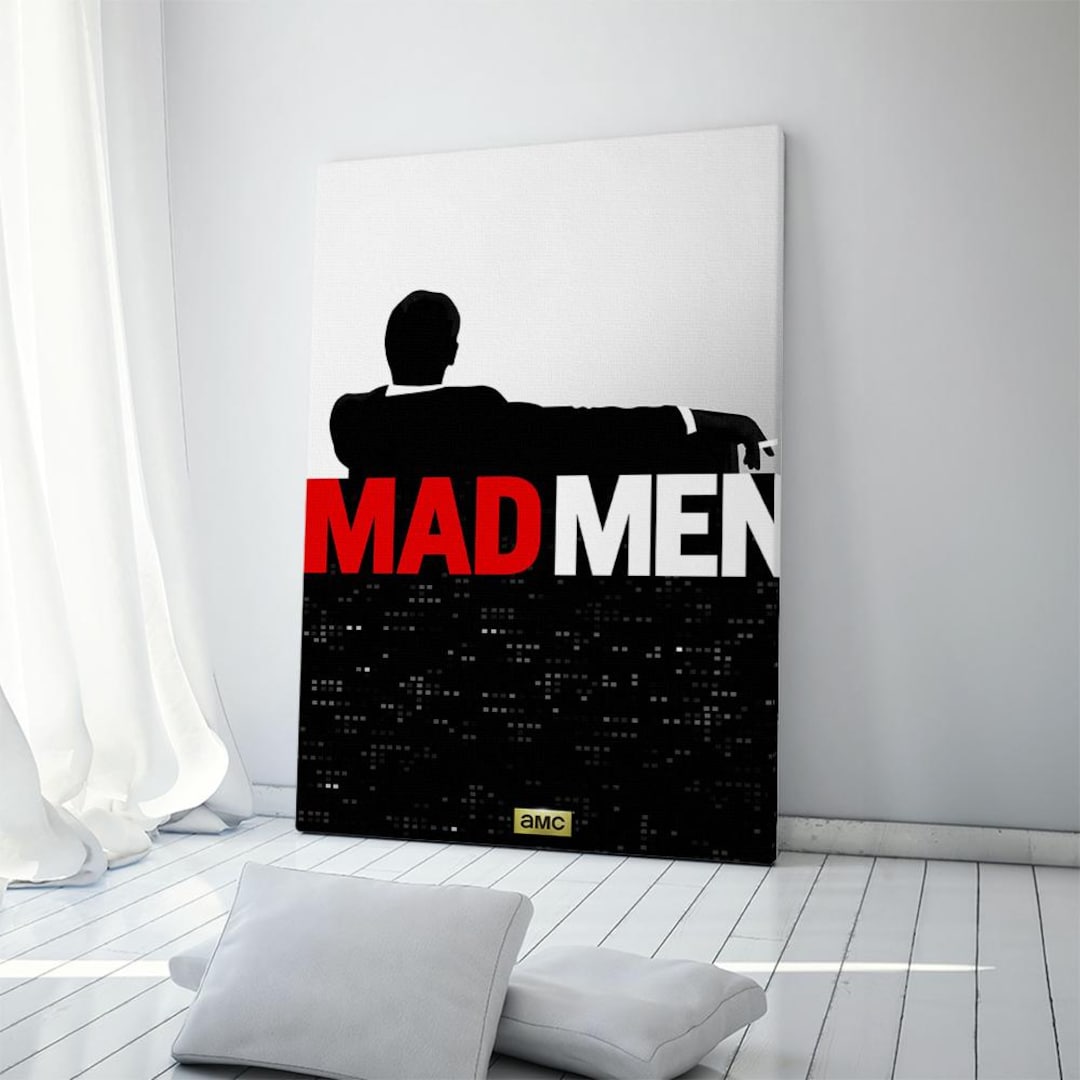 Mad Men,movie Poster,wrapped Frame Canvas Poster,home Decor,wall Art ...
