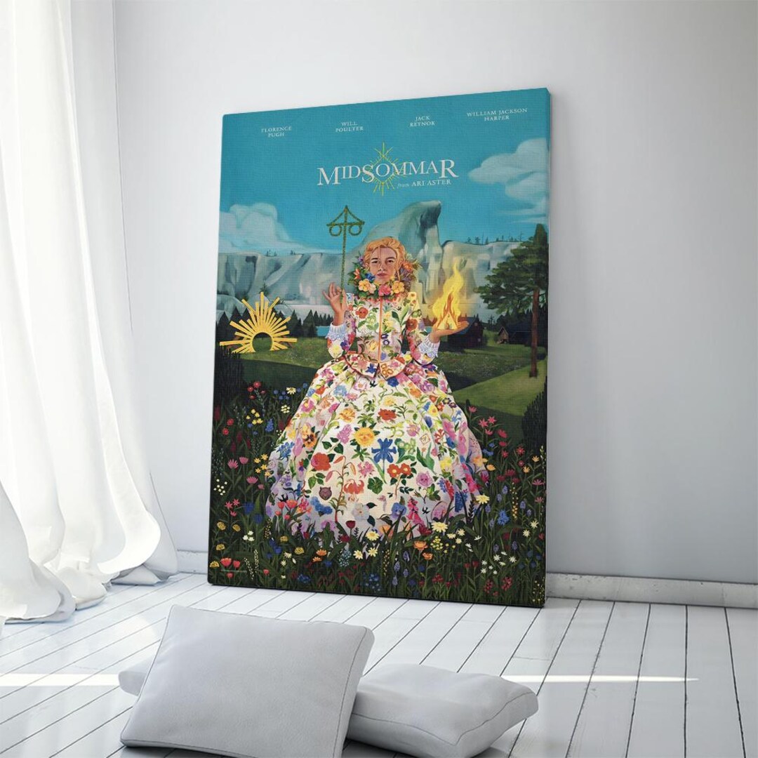 Midsommar, Movie Poster, Wrapped Frame Canvas Poster,home Decor,wall ...