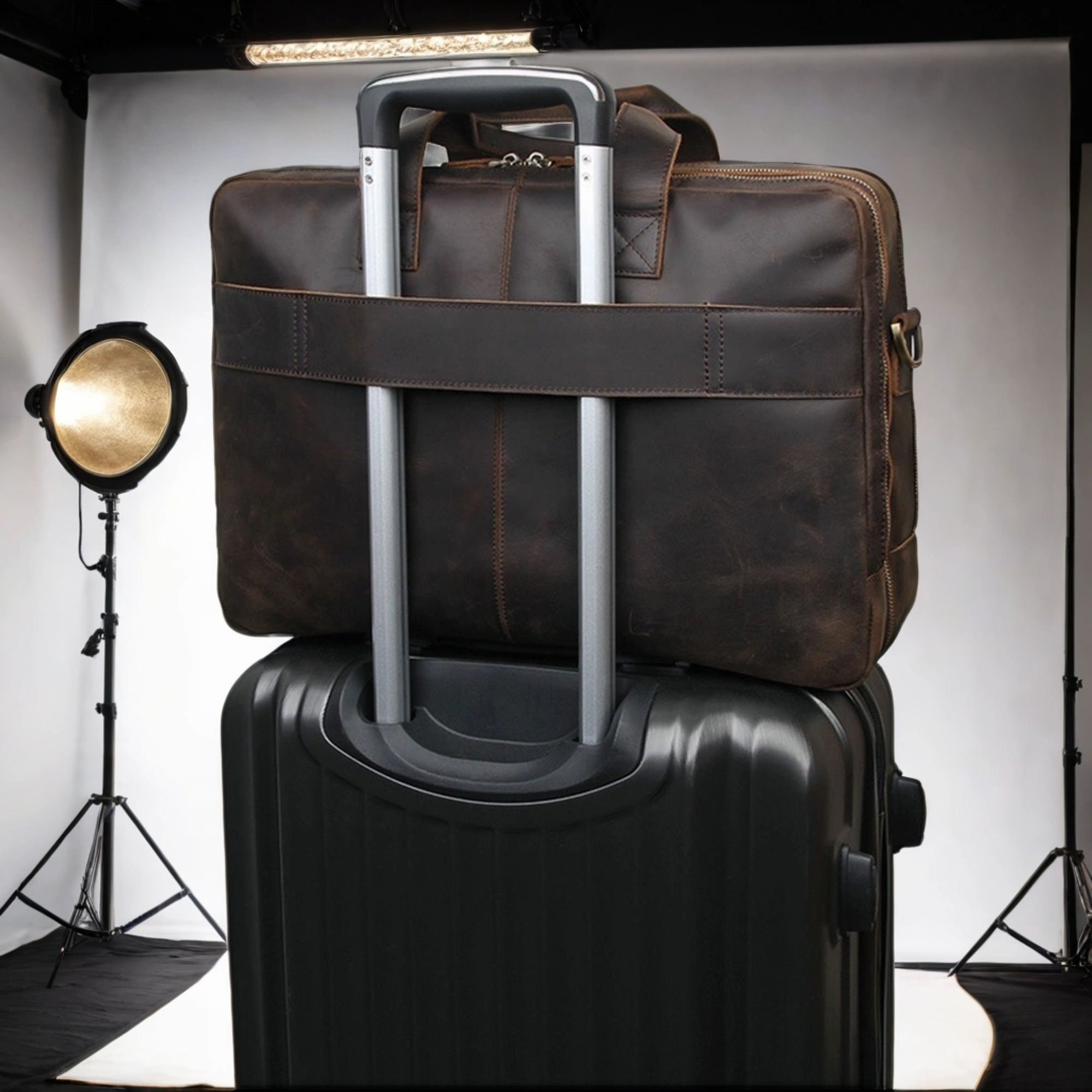 Personalized Leather Briefcase Men,brown Leather Briefcase Men Leather ...