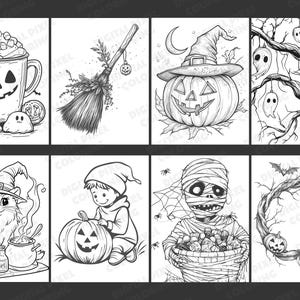 Coloring Book: Halloween. A Digital Halloween-themed Coloring Book in ...