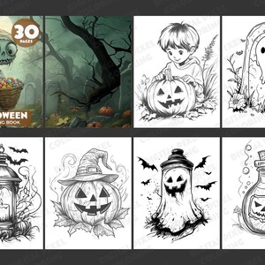 Coloring Book: Halloween. A Digital Halloween-themed Coloring Book in ...