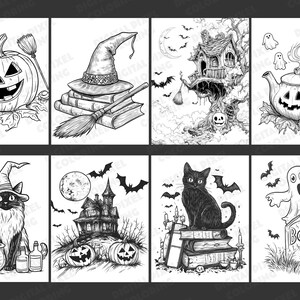 Coloring Book: Halloween. A Digital Halloween-themed Coloring Book in ...