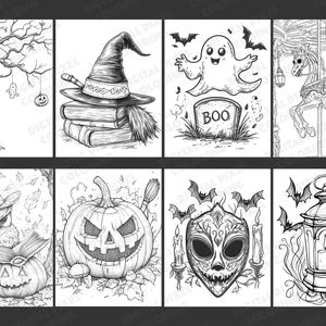 Coloring Book: Halloween. A Digital Halloween-themed Coloring Book in ...
