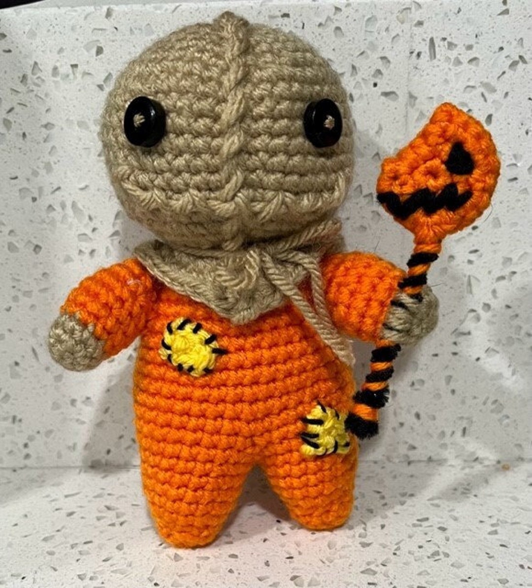 Trick 'r Treat, Its SAM! Crochet Amigurumi Sam Stuffie. - Etsy