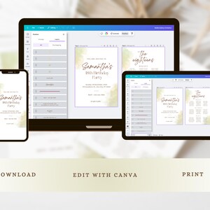 Editable Cotillion Debut Invitation for 18th Birthday for Debutante ...