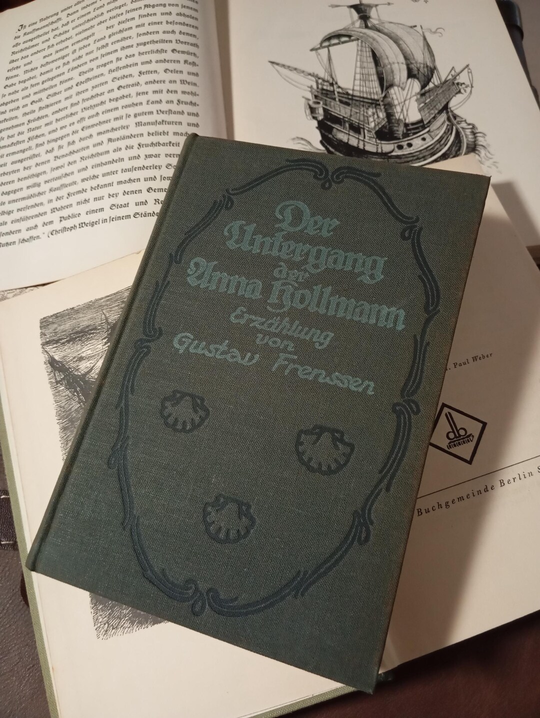 Novel, the Sinking of Anna Hollmann 1911 by Gustav Frenssen - Etsy