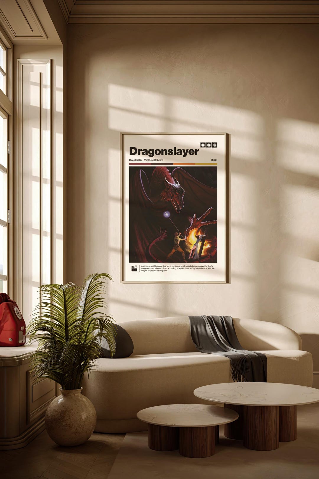 Dragonslayer Print - Dragonslayer Movie Poster - Fantasy, Matthew Robbins Movies Prints - Cinema ...