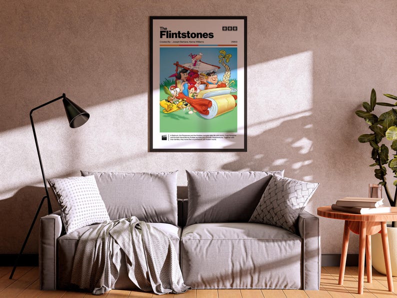 The Flintstones Print - the Flintstones Tv Series Poster - Adventure ...