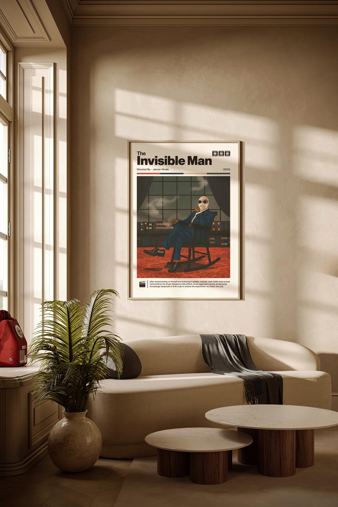 The Invisible Man Print - the Invisible Man Movie Poster - Sci-fi ...