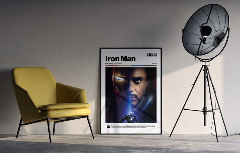 Iron Man Print - Iron Man Movie Poster - Sci-fi, Jon Favreau Movies ...