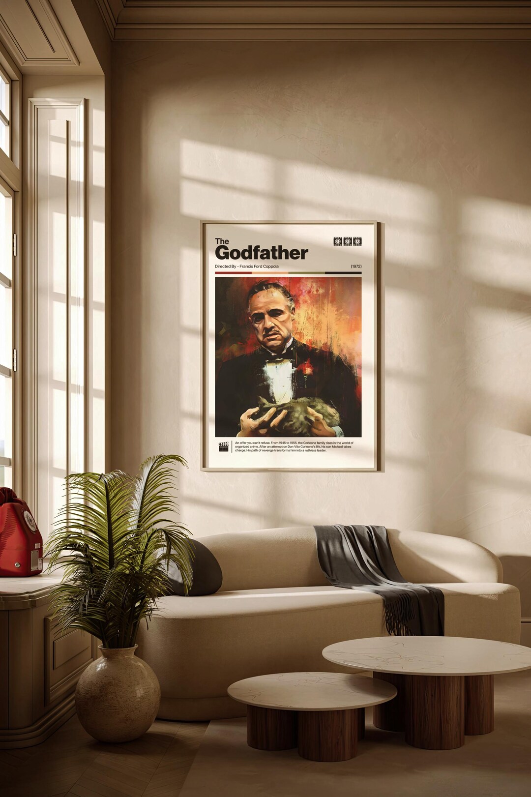The Godfather Print - the Godfather Movie Poster - Crime, Francis Ford ...