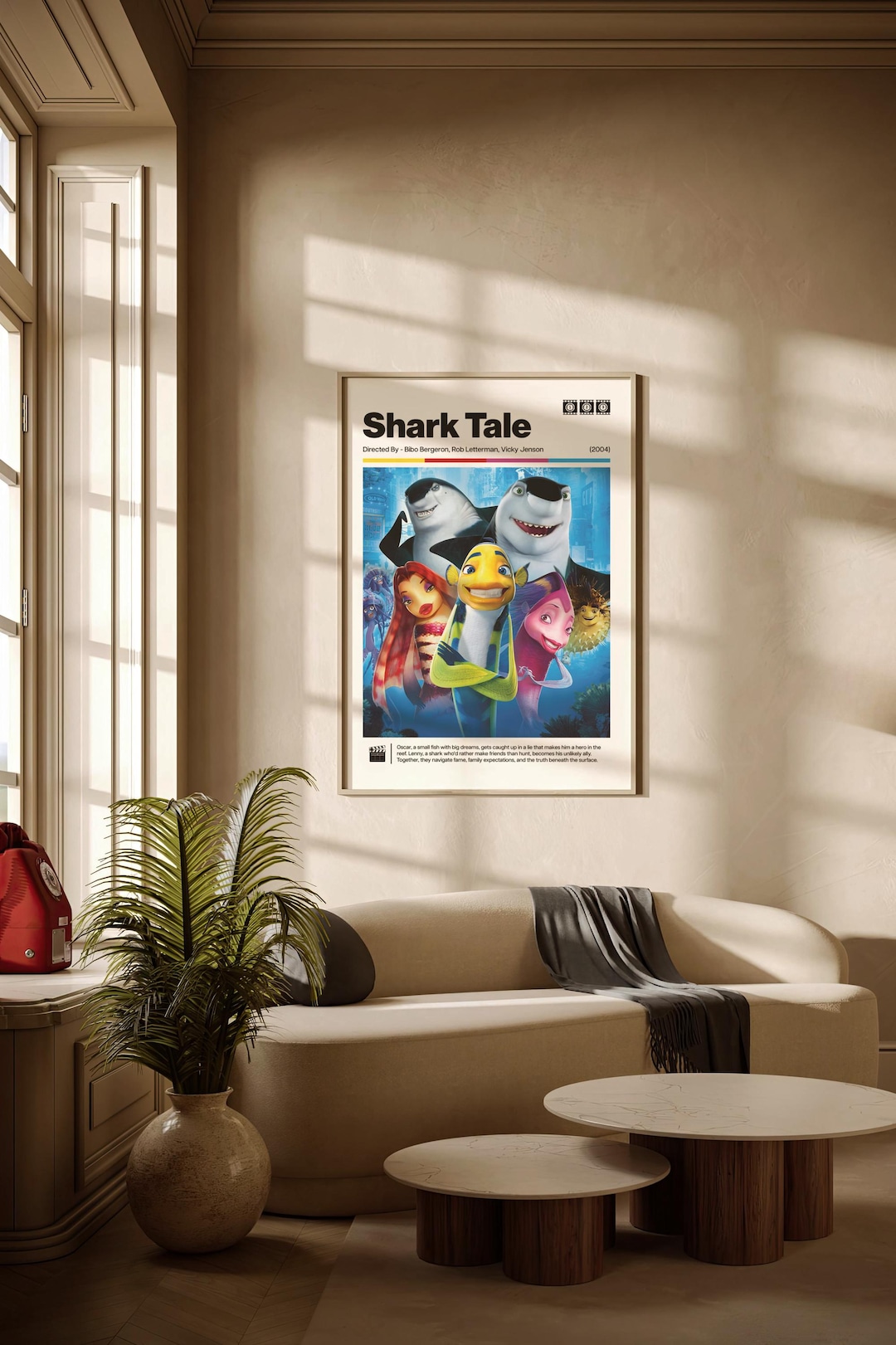 Shark Tale Print - Shark Tale Movie Poster - Animation, Bibo Bergeron ...