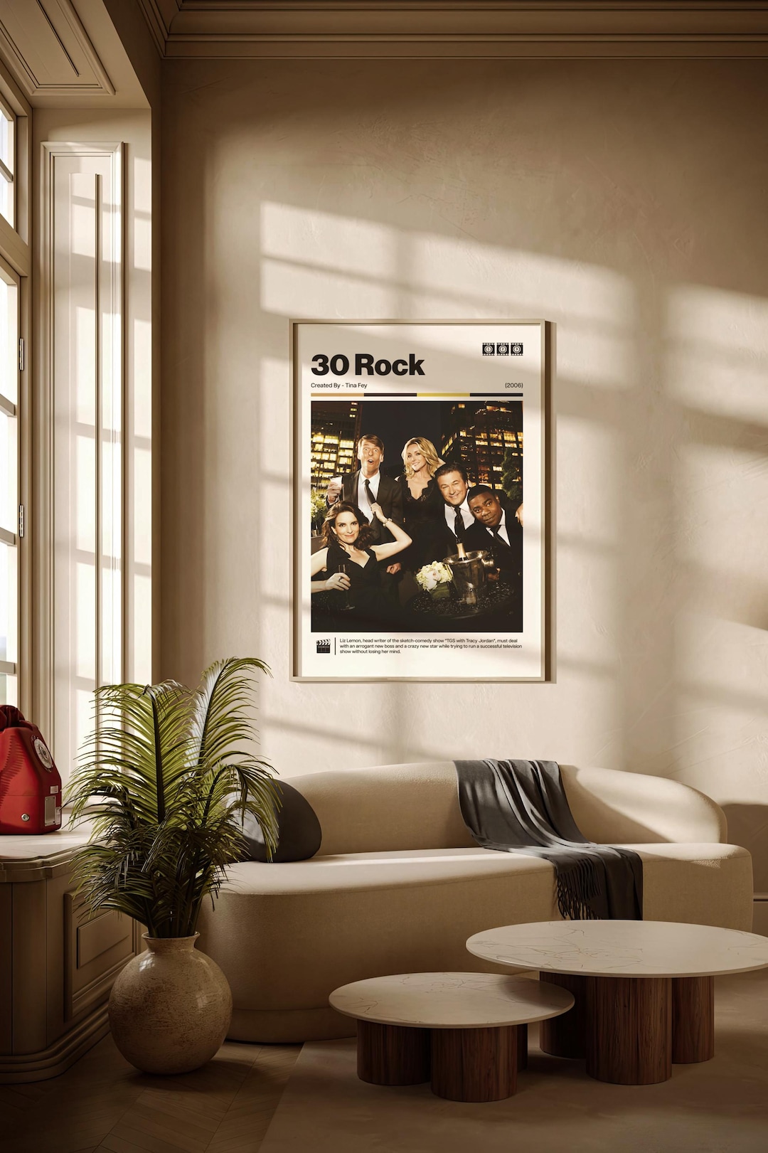 30 Rock Print - 30 Rock Tv Series Poster - Comedy, Tina Fey Tv Series ...