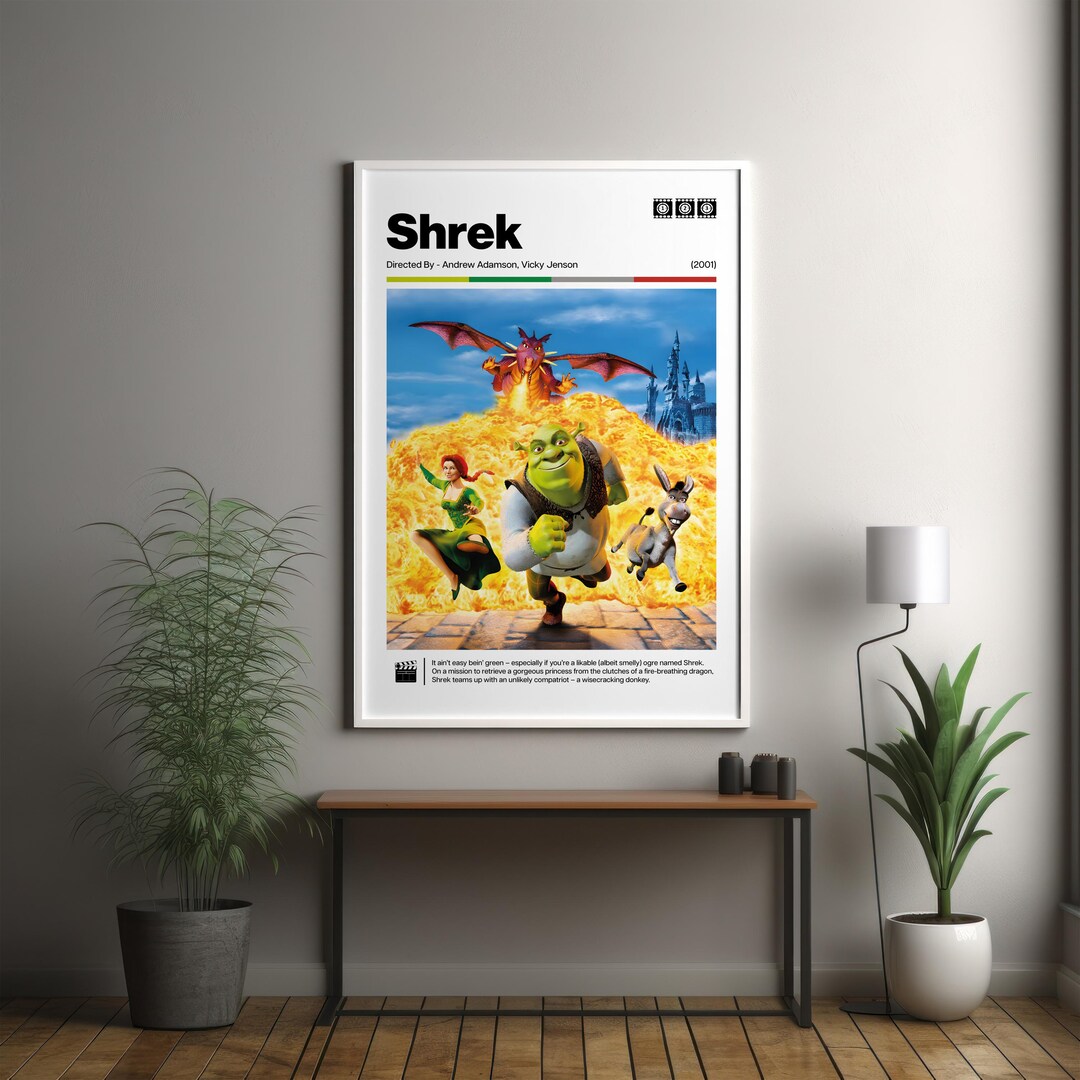 Shrek Print - Shrek Movie Poster - Adventure, Andrew Adamson, Vicky ...