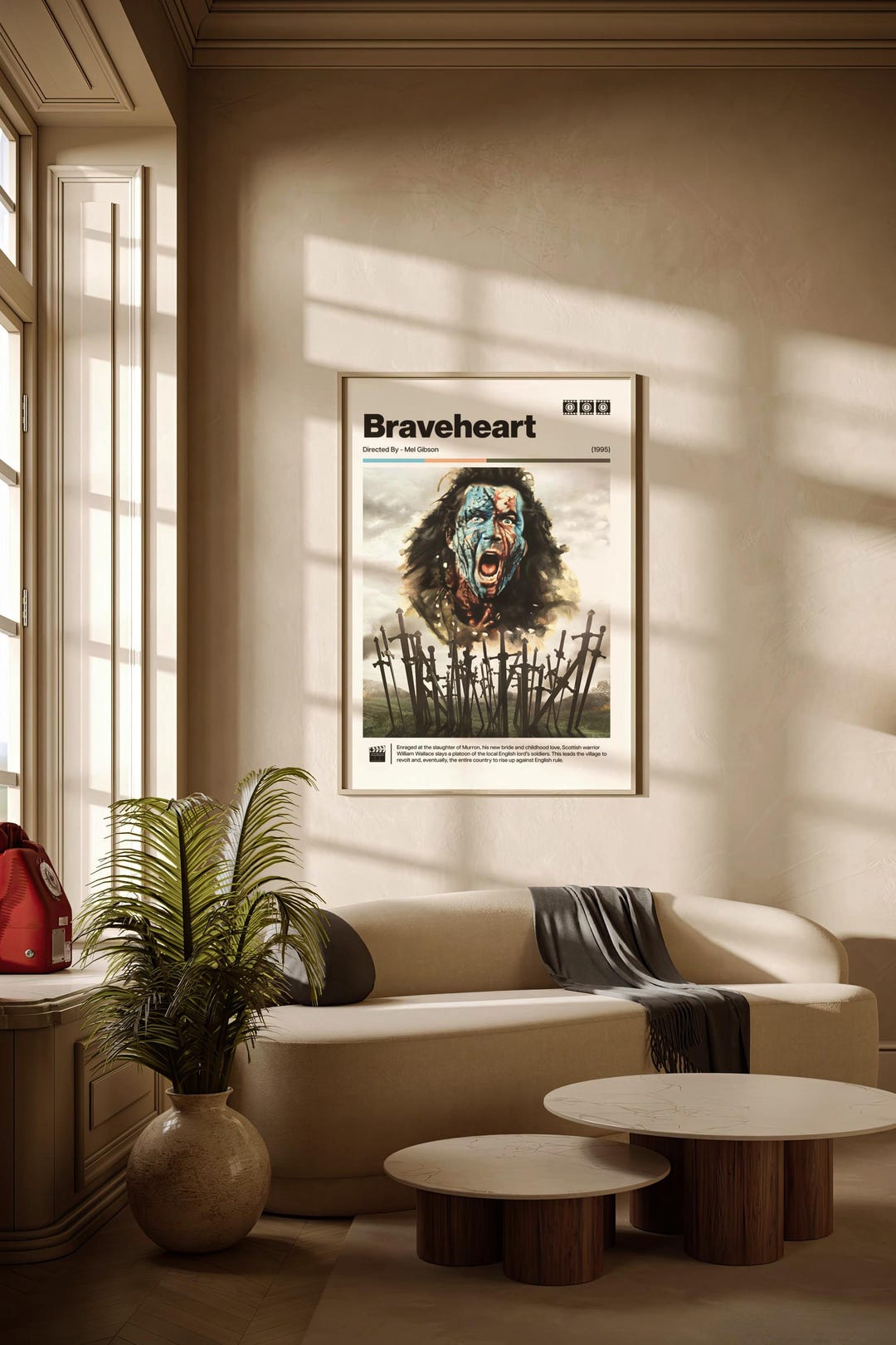 Braveheart Movie Poster - Braveheart Print - Historical Drama, Mel ...