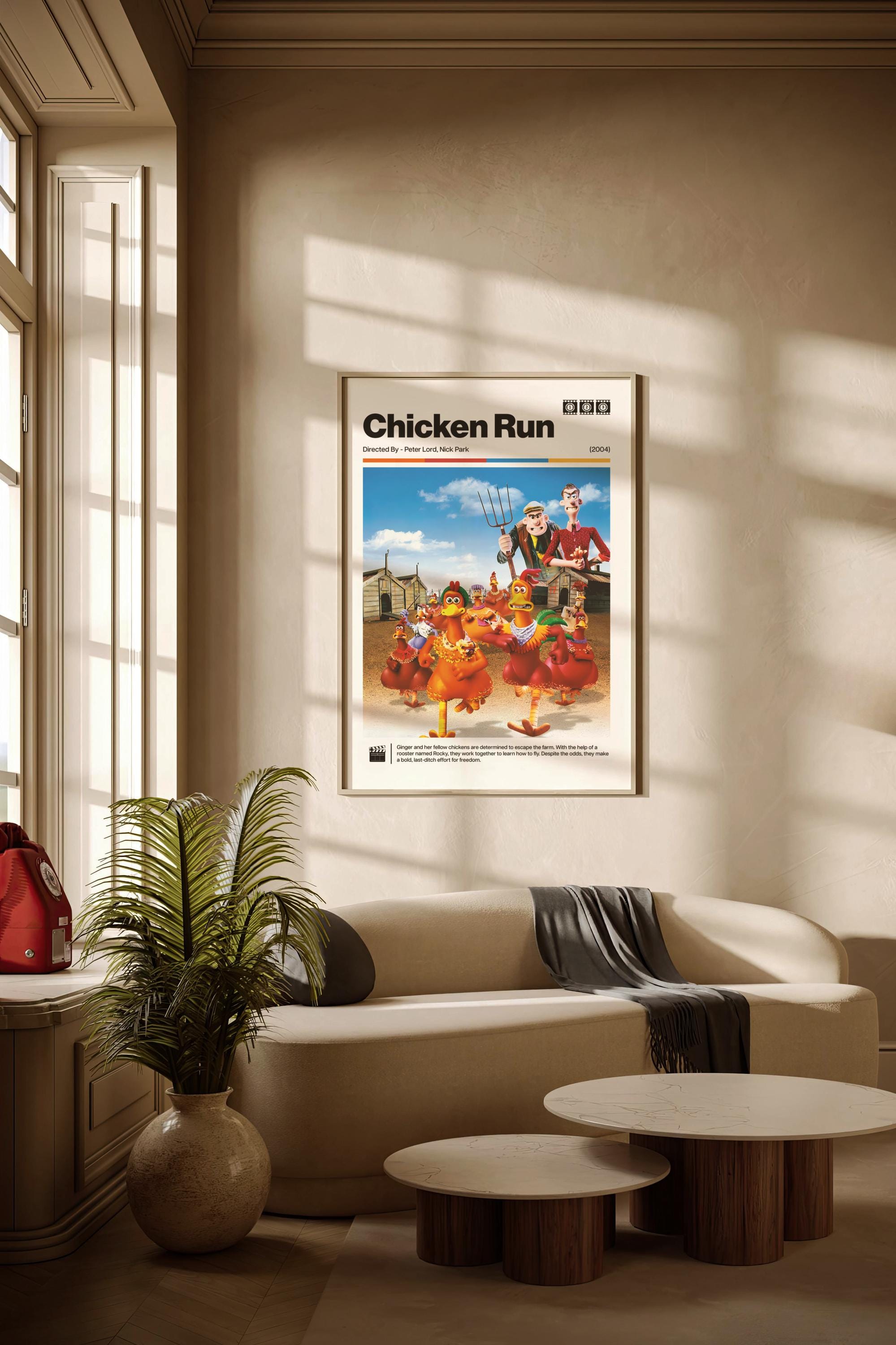 Chicken Run Print - Chicken Run Movie Poster - Animation, Peter Lord ...