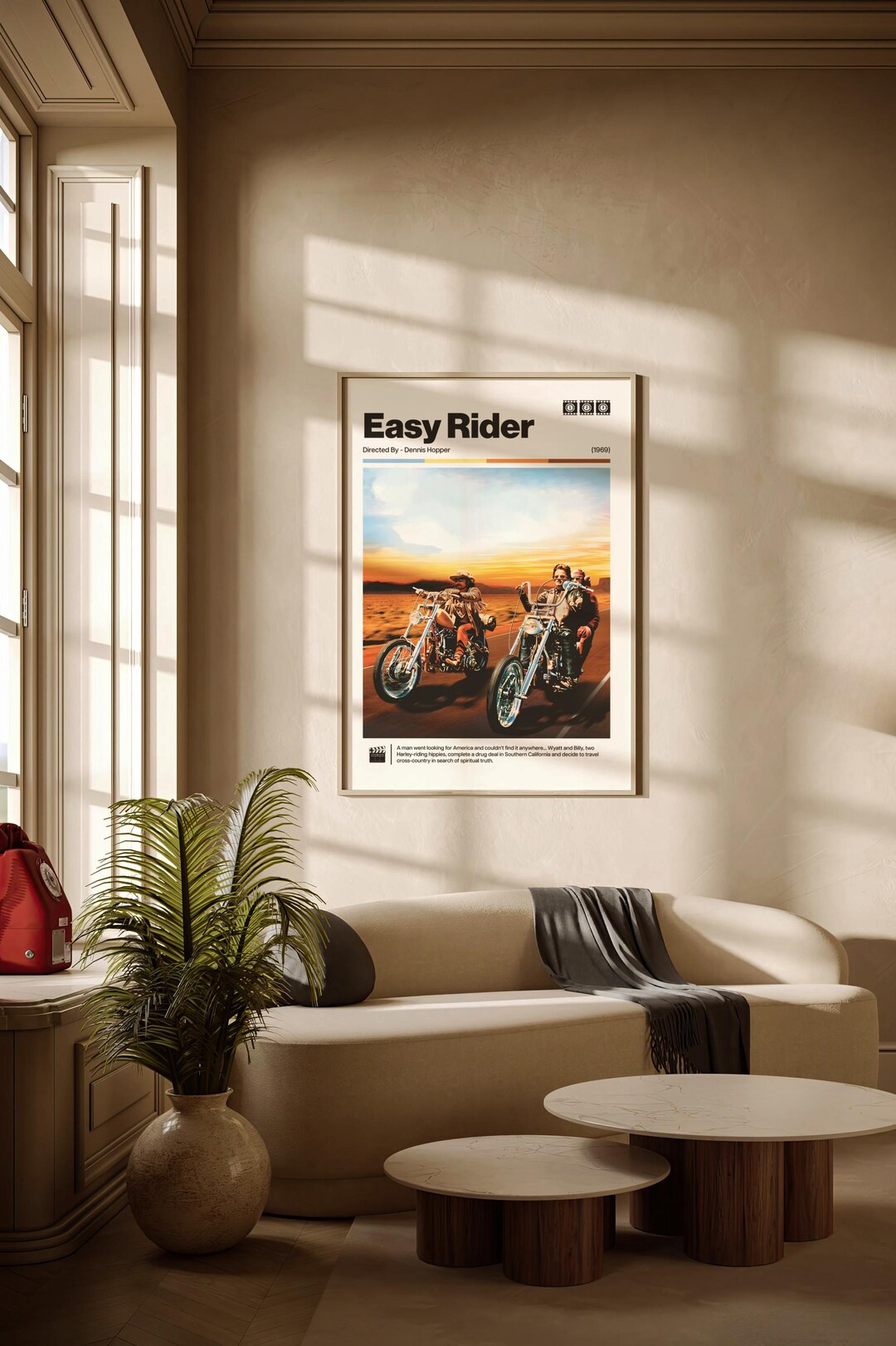Easy Rider Print - Easy Rider Movie Poster - Adventure, Dennis Hopper ...