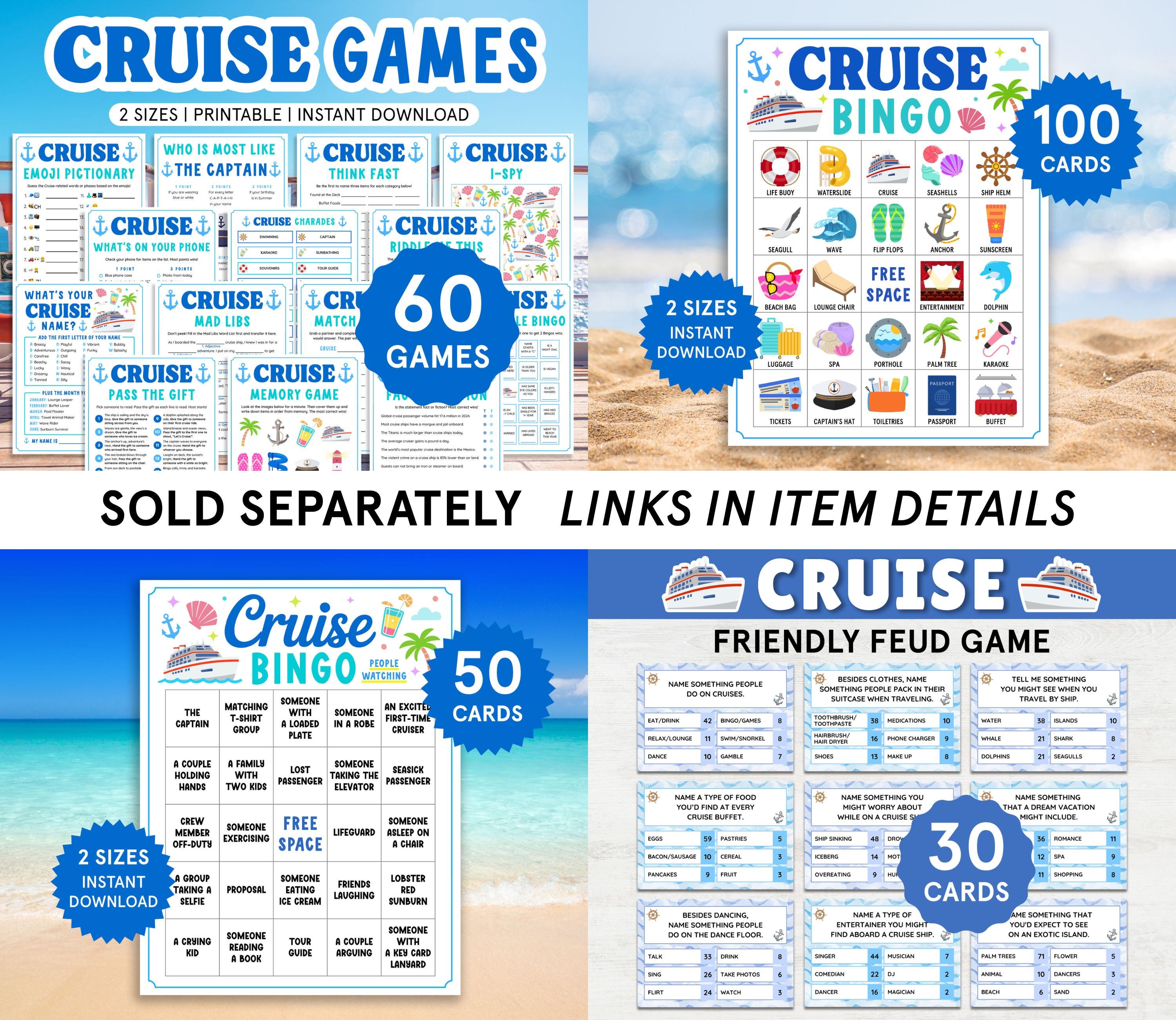 Cruise Friendly Feud Cruise Games Cruise Activities for Kids Cruise ...