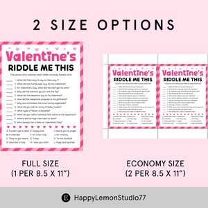 Valentines Riddle Me This Valentines Games for Kids Fun Valentine Day ...