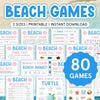 Printable Beach Games & Answers | Ocean Party Games for Kids and Adults ...