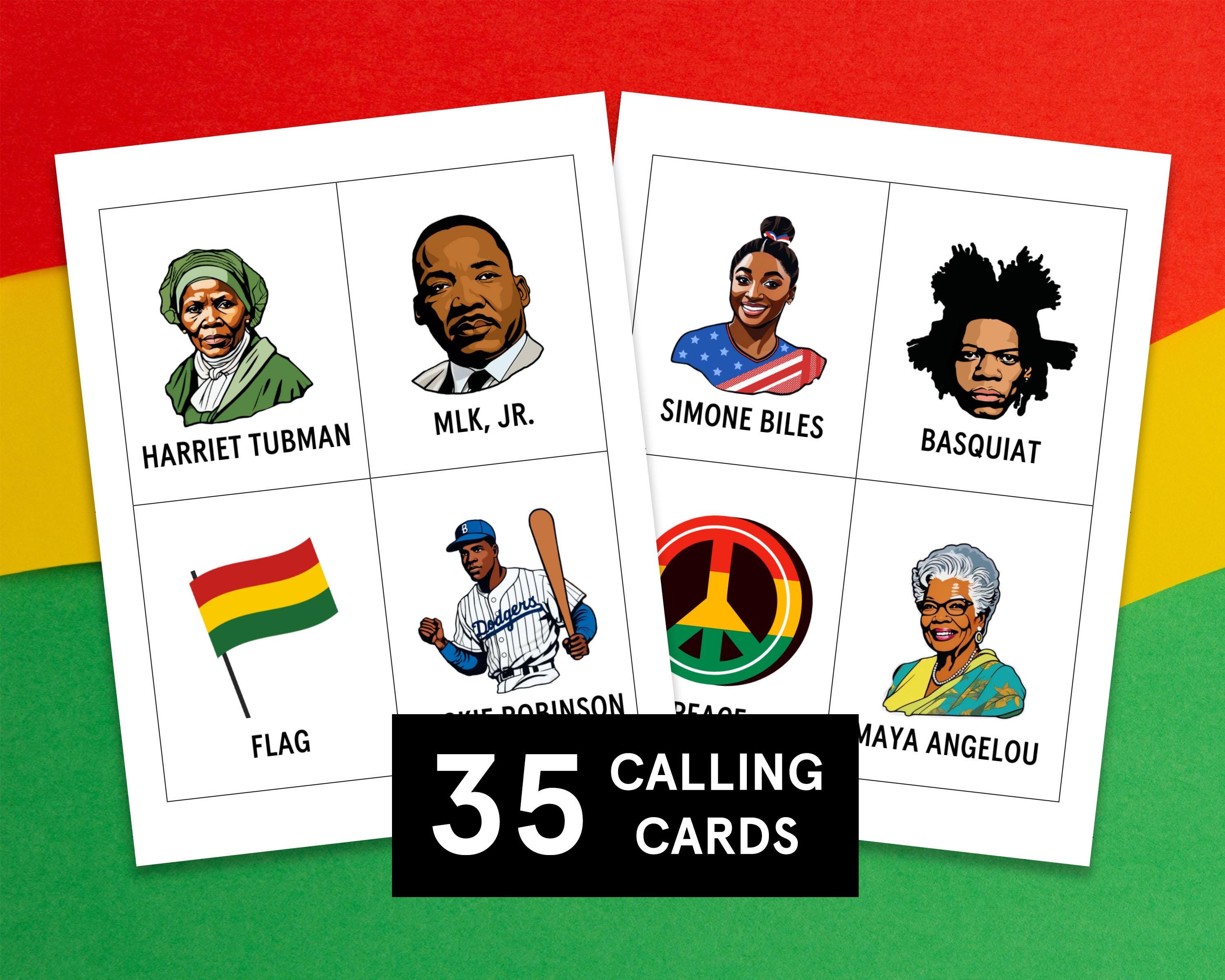 Black History Bingo Cards Black History Month Games for Kids Activities ...