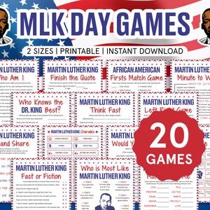 MLK Day Games Bundle Martin Luther King Games for Kids Classroom Games ...