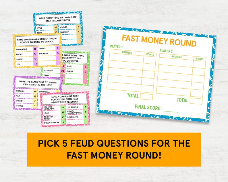 School Friendly Feud Classroom Family Feud Teacher Games School Games ...