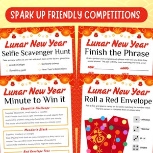 Lunar New Year Games Bundle Lunar New Year Party Games for Kids 2025 ...