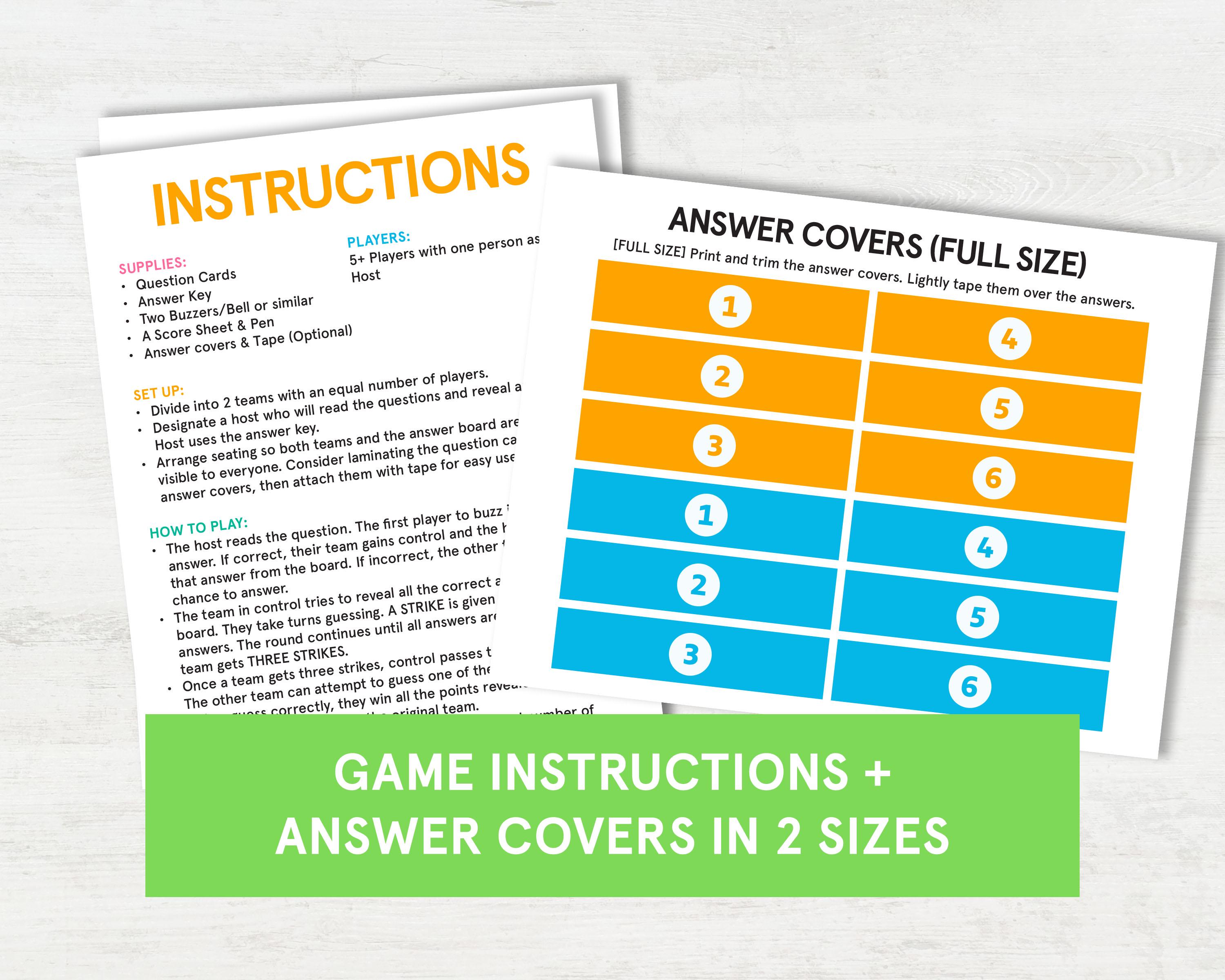 Teacher Friendly Feud Teacher Games School Games Teacher Party Games ...