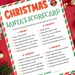 Christmas Santa's Scorecard Christmas Games for Kids Adult Christmas ...