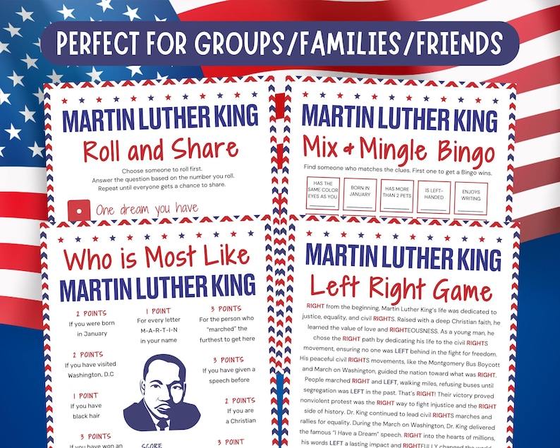 MLK Day Games Bundle Martin Luther King Games for Kids Classroom Games ...