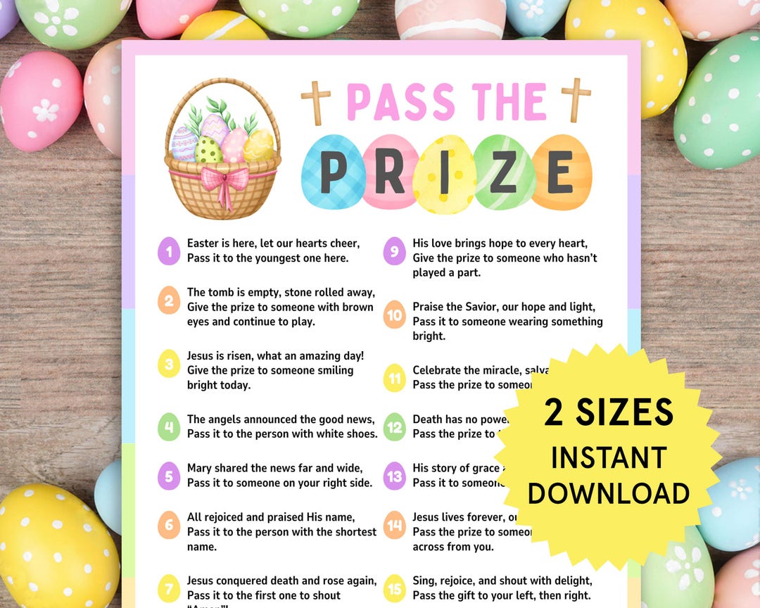 Juego bíblico de Pascua: Pasa el premio Juego bíblico de Pascua para ...