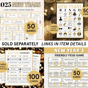 New Years Game Bundle New Years Eve Games Printables Adults New Years ...