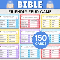 Bible Jeopardy Game, Fun Bible Trivia for Family, Printable Jeopardy ...