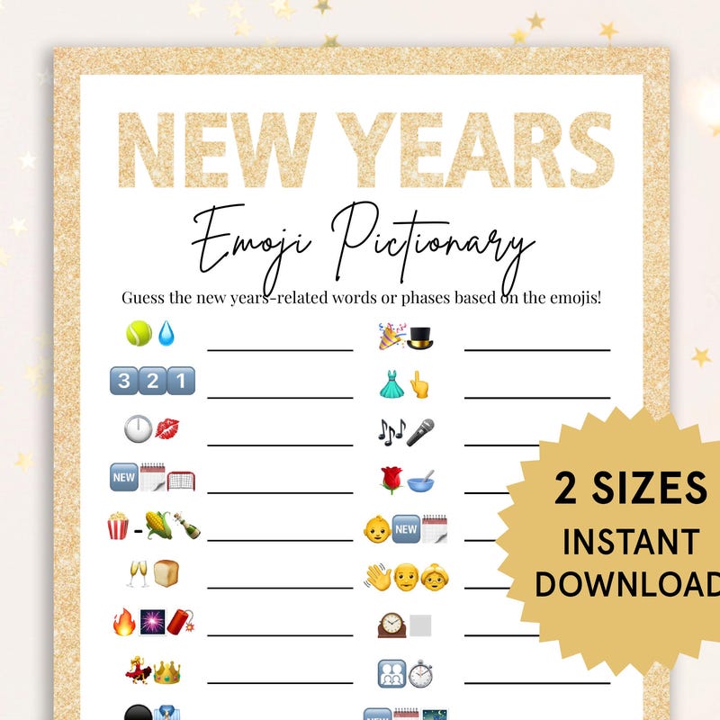 New Years Eve Games - Etsy