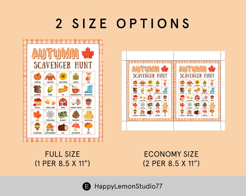 Fall Scavenger Hunt Fall Games for Kids Fall Games Fall Activities Fall ...