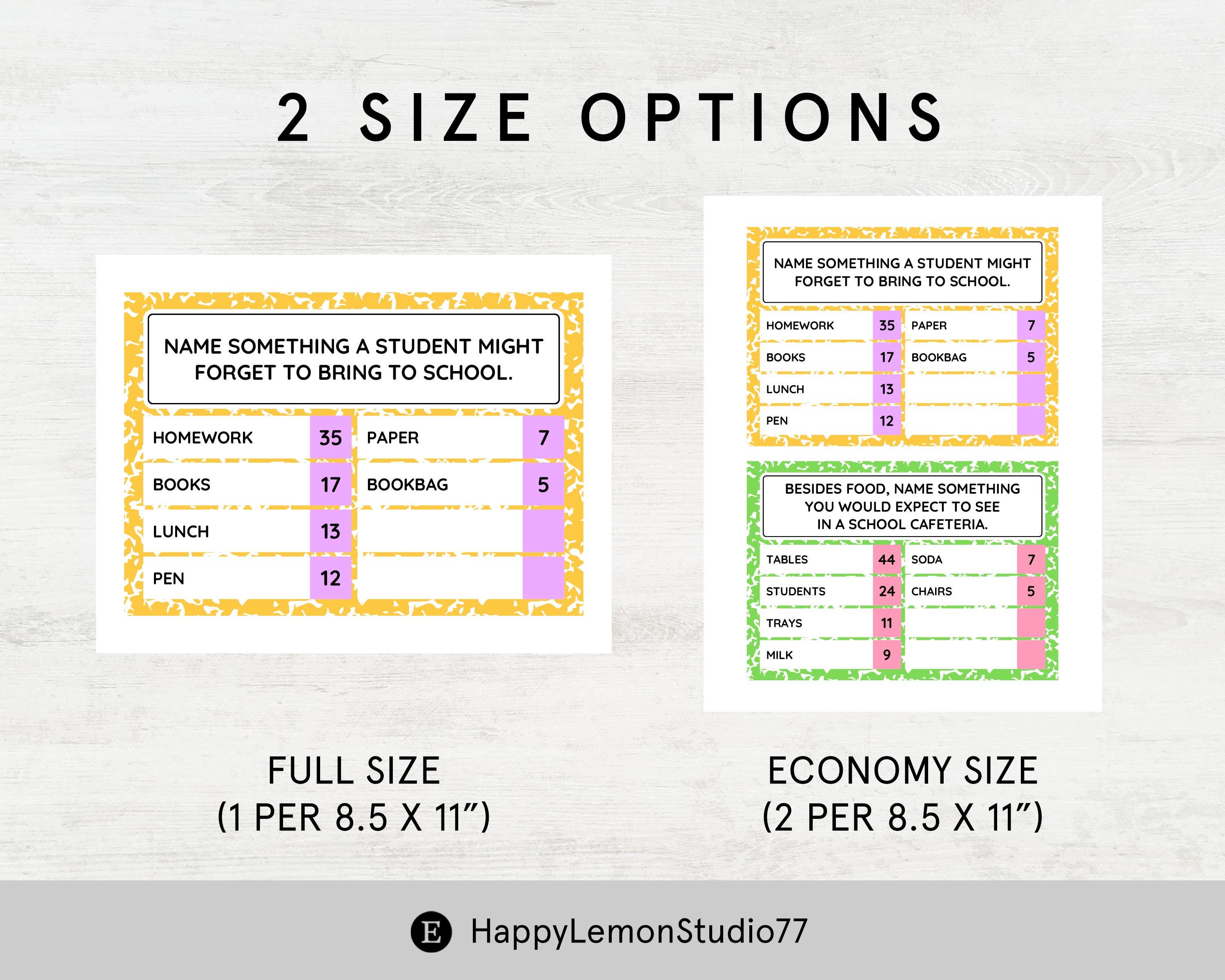 School Friendly Feud Classroom Family Feud Teacher Games School Games ...