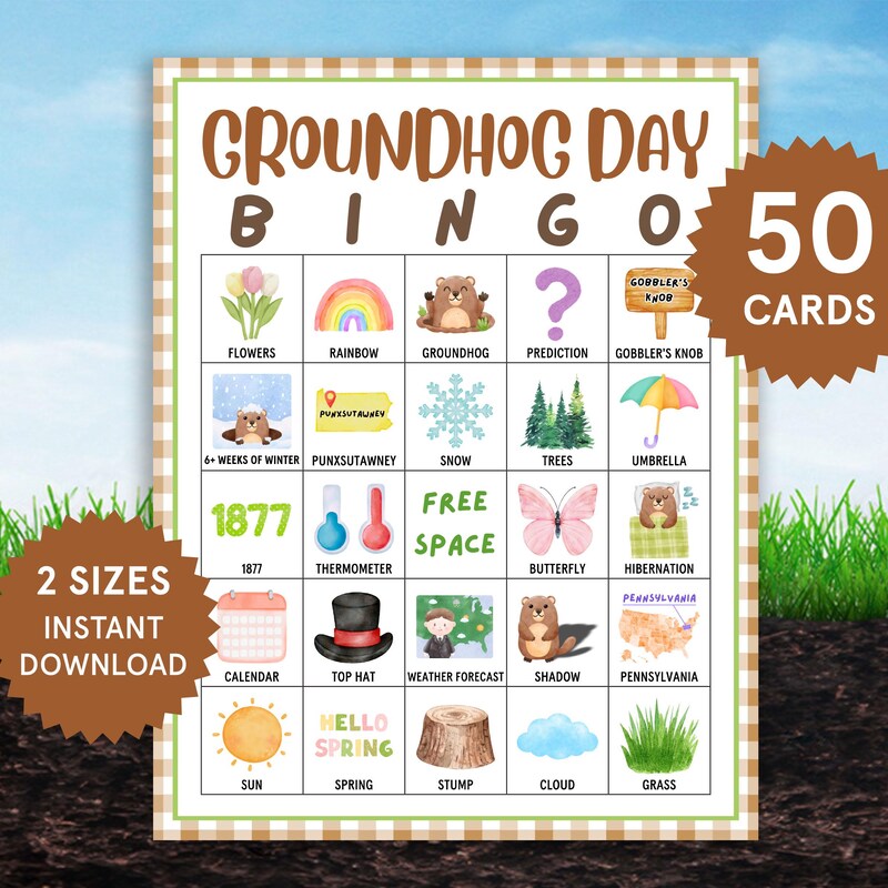 Groundhog Day Bingo - Etsy