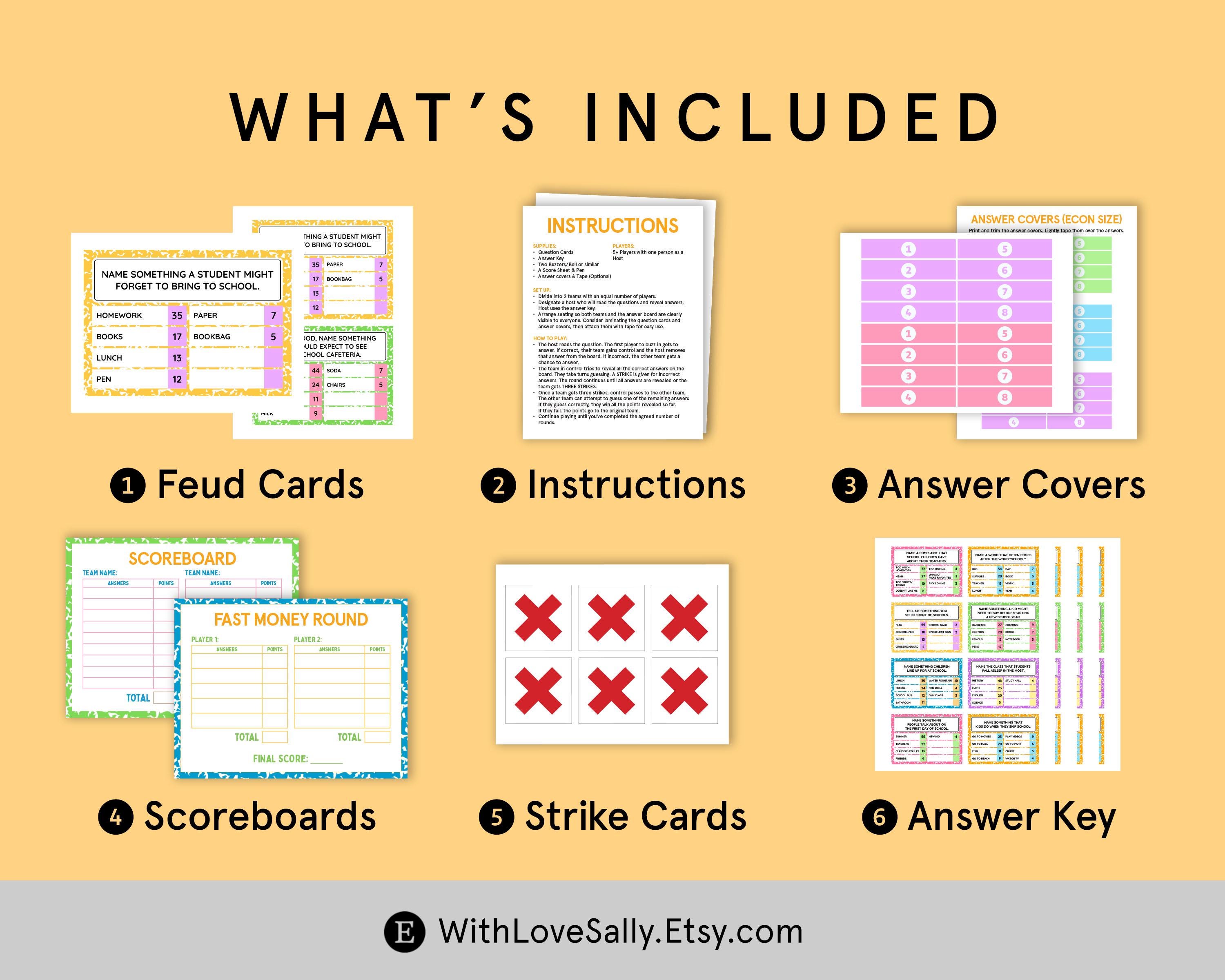 School Friendly Feud Classroom Family Feud Teacher Games School Games ...